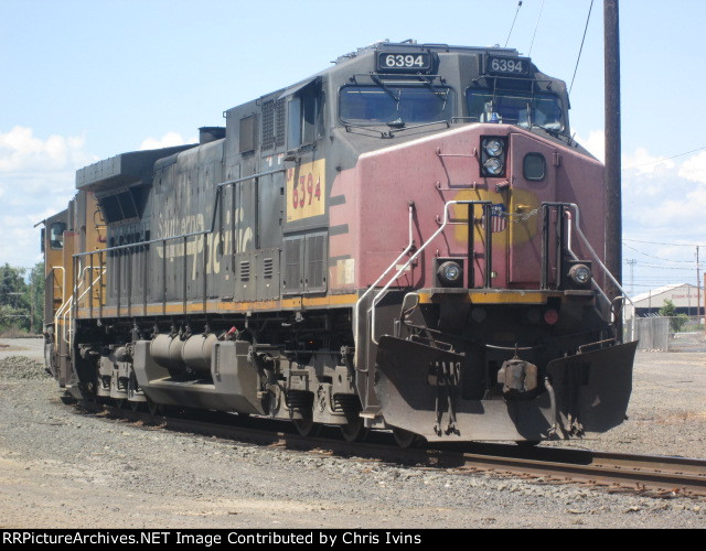 UP 6394 waiting to depart